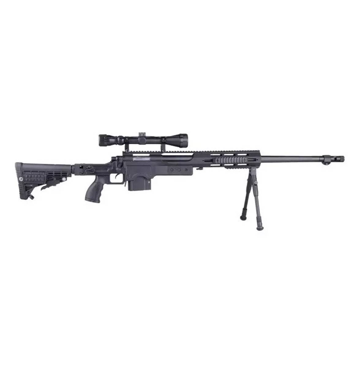 WELL - DSR-1 Airsoft Sniper Rifle - Inkl. Kikkertsikte og Bipod - Game ...